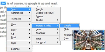 Make web pages more useful on Firefox with Hyperwords